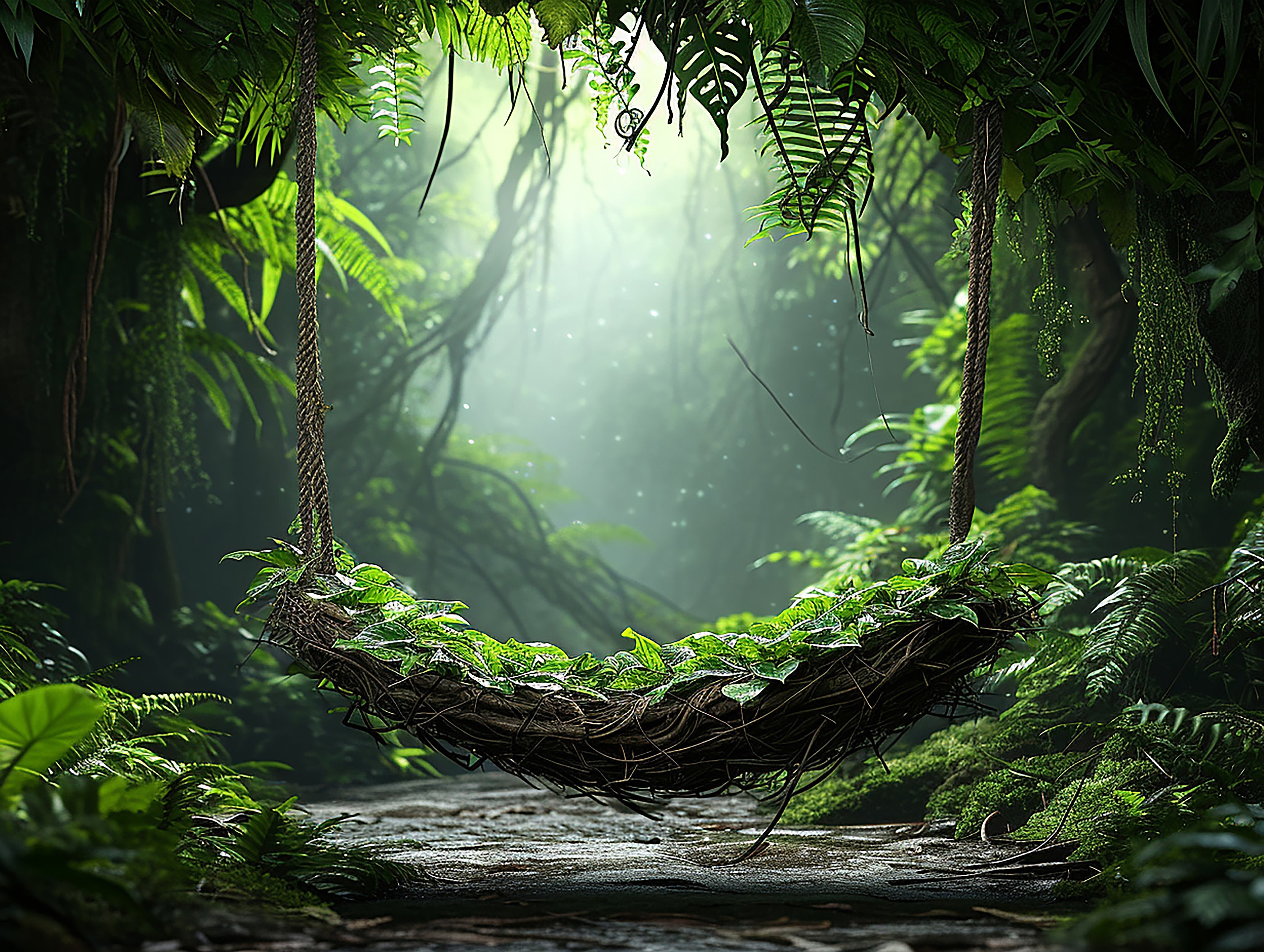 4 Newborn Digital Jungle Backgrounds, Jungle Baby Boy Digital Backdrop ...