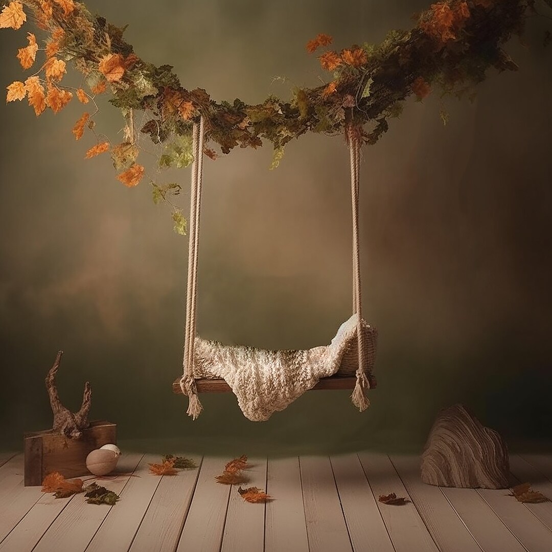 Branch Digital Swing Background, Hanging Newborn Digital Backdrop ...