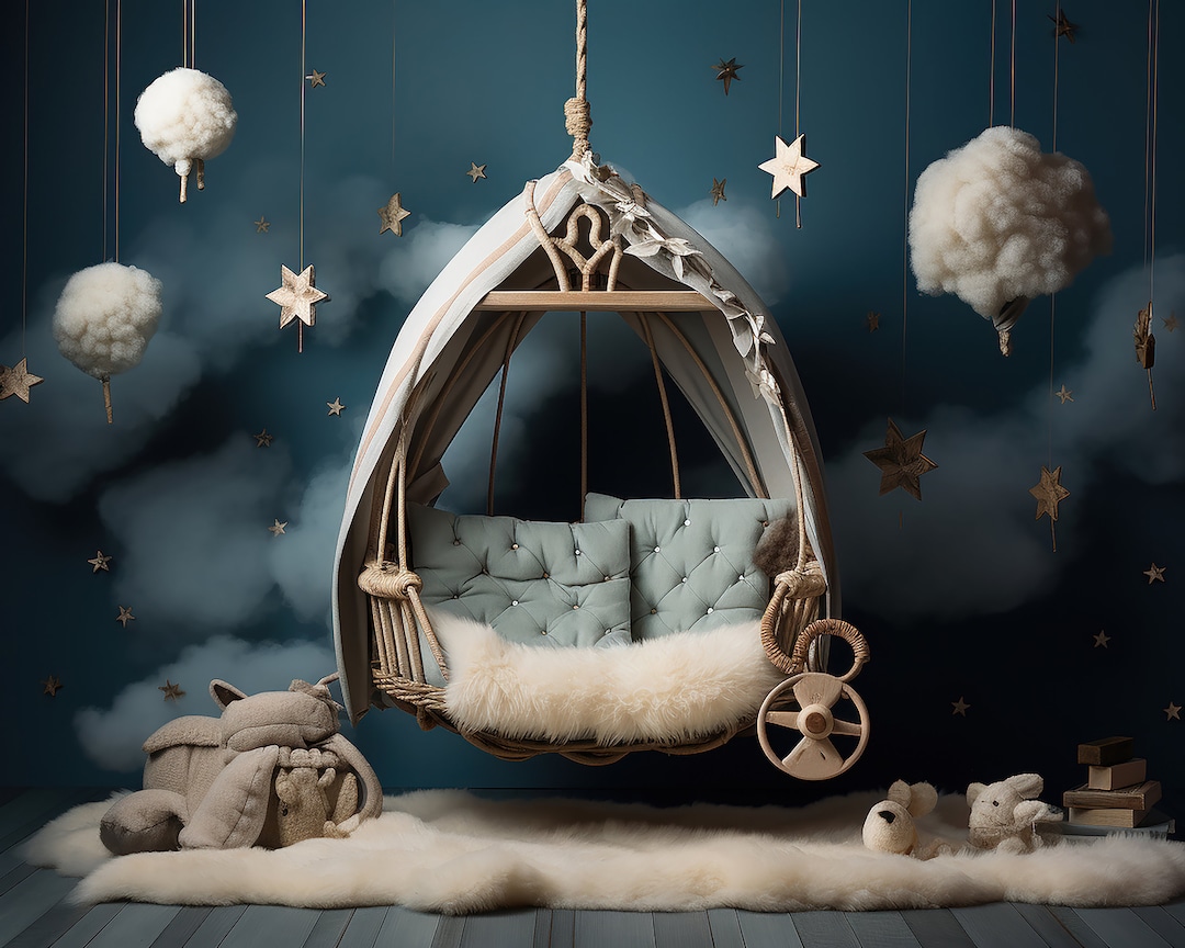 Baby Boy Digital Backdrop, Toy Room Digital Bacdrop, Digital Swing for ...