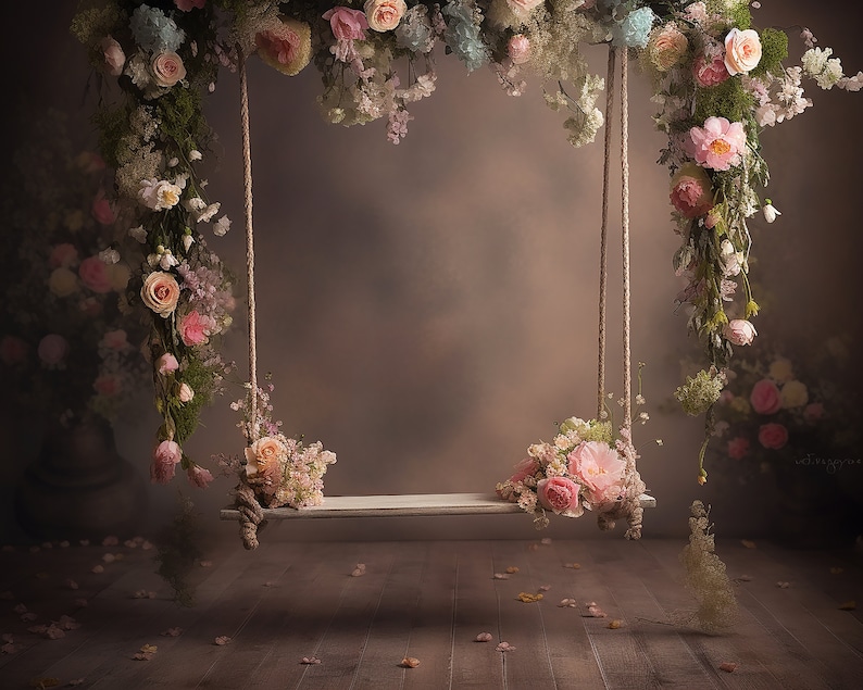 11 Branch Swing Digital Background Newborn Baby Swing Dark - Etsy