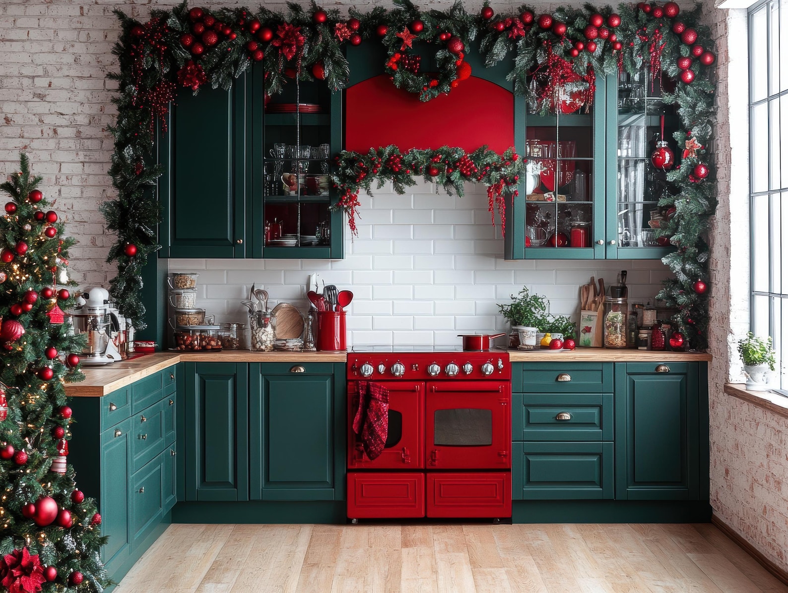 5 Beautiful Digital Christmas Kitchen for Family Photoshoot, Children ...