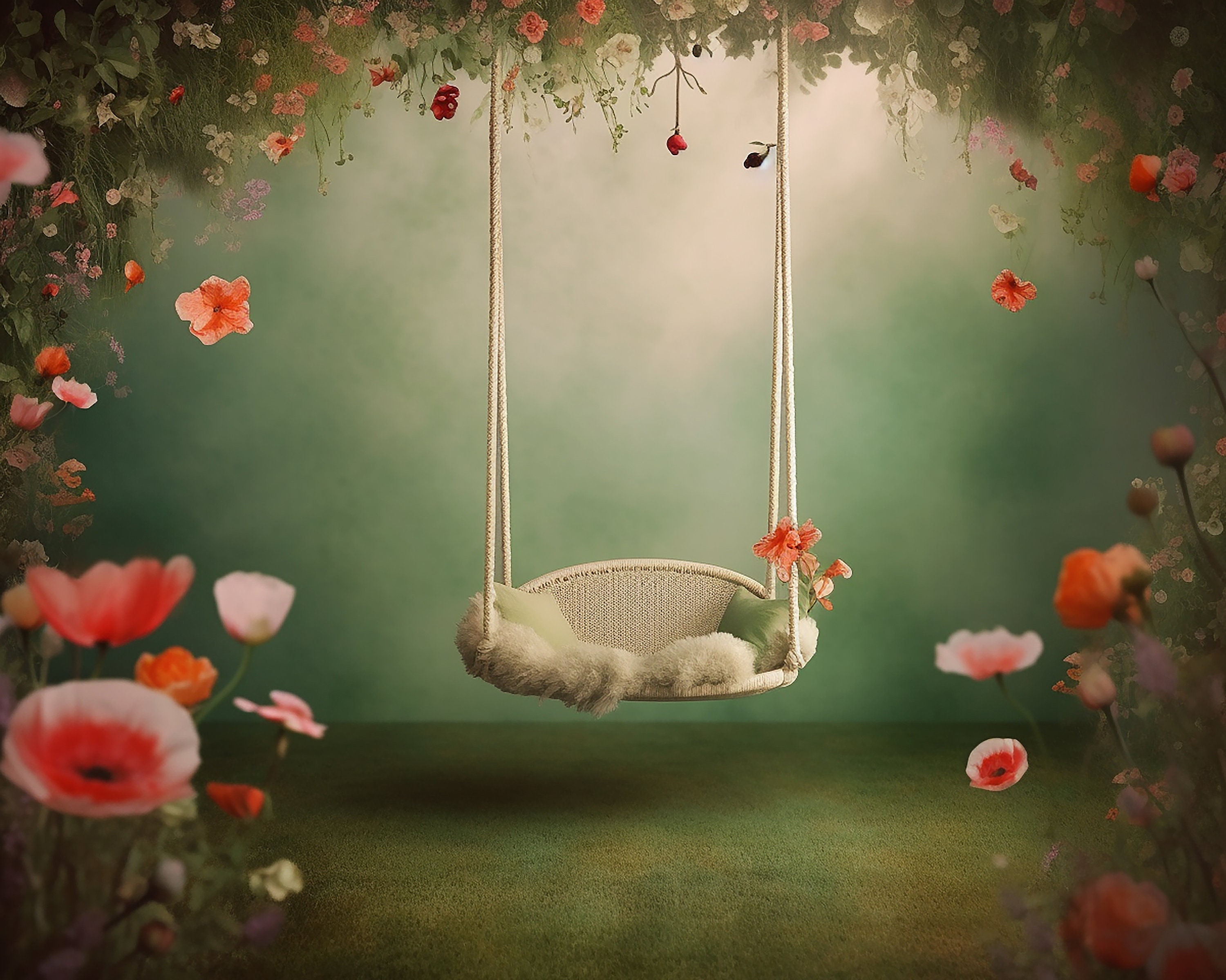 11 Newborn Digital Swing Background, Hanging Newborn Digital Backdrop ...