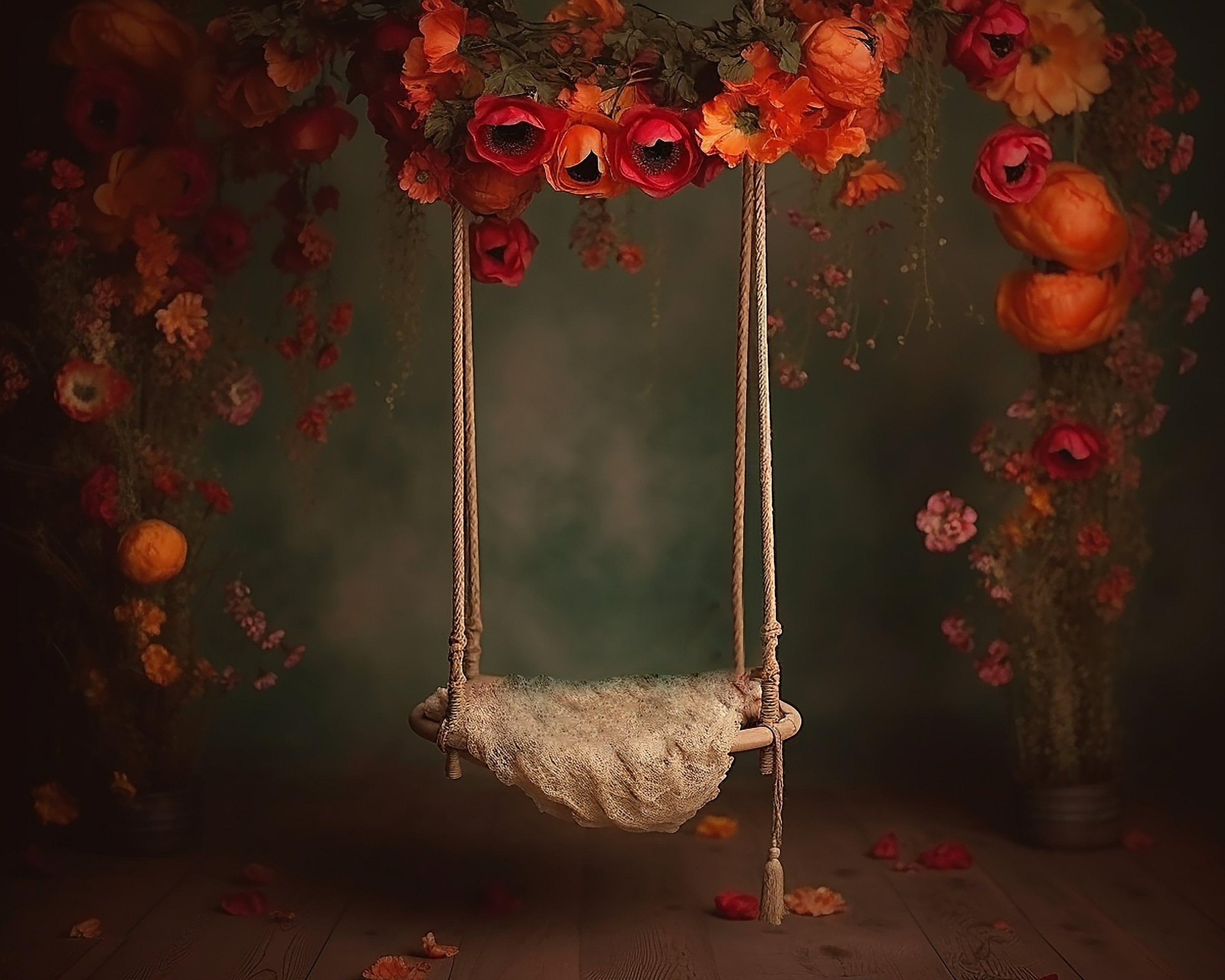 Newborn Digital Swing Background, Hanging Newborn Digital Backdrop ...