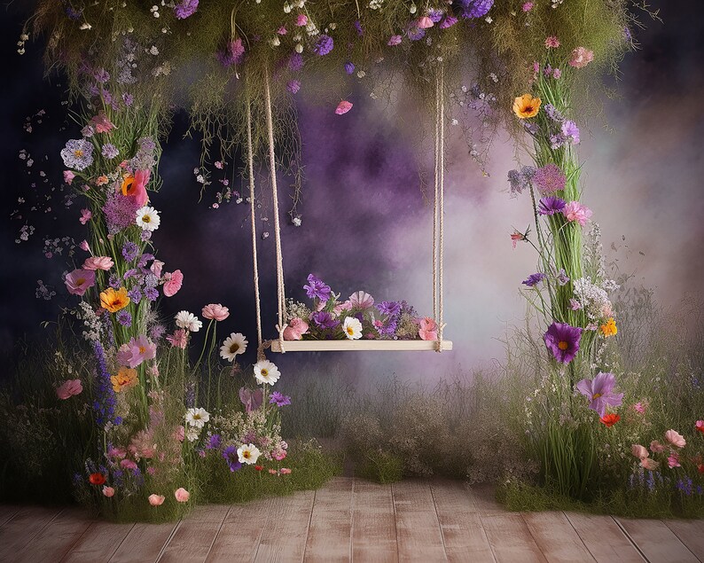 11 Branch Swing Digital Background Newborn Baby Swing Dark - Etsy