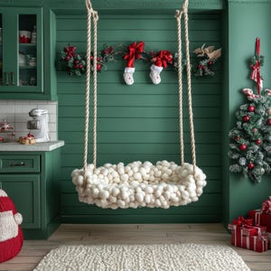 4 Digital Cozy Christmas Swings for Newborn Photography , Christmas ...