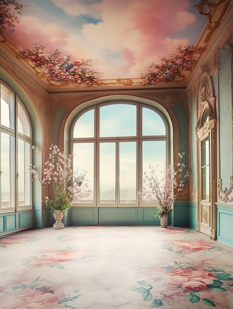25 Luxurious Baroque Digital Room Backdrops Marble Room - Etsy