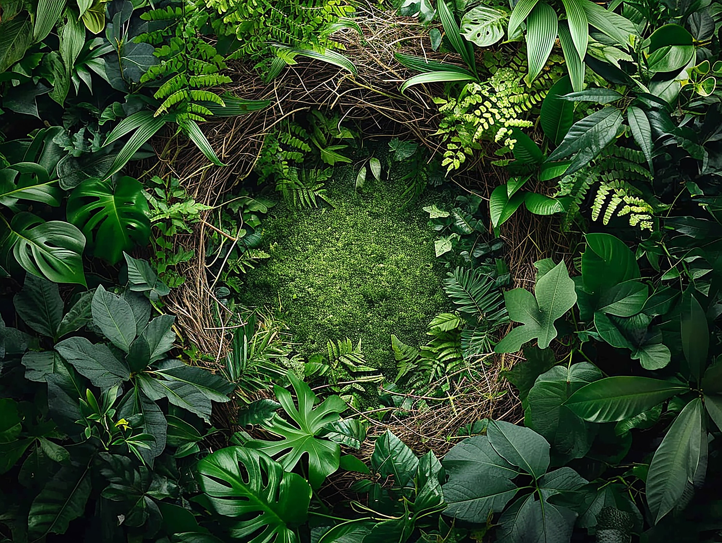 4 Newborn Digital Jungle Backgrounds, Jungle Baby Boy Digital Backdrop ...