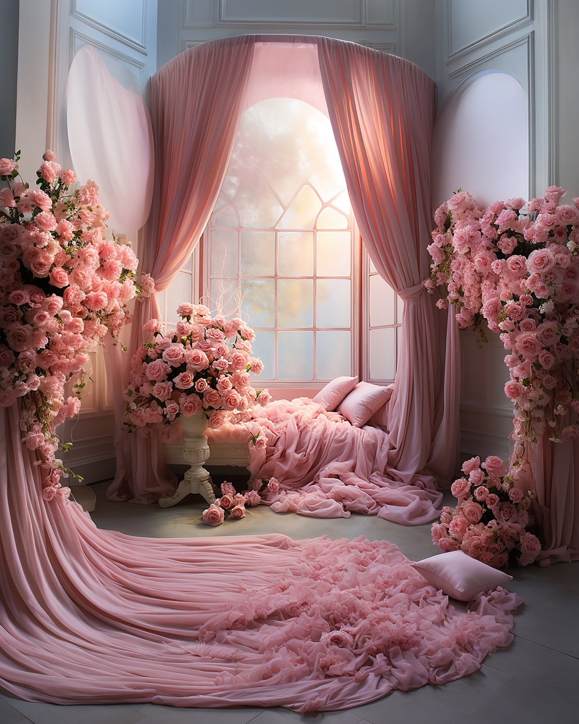 5 Romantic Rooms Backdrop, , Wedding Backdrop , Maternity Backdrop ...