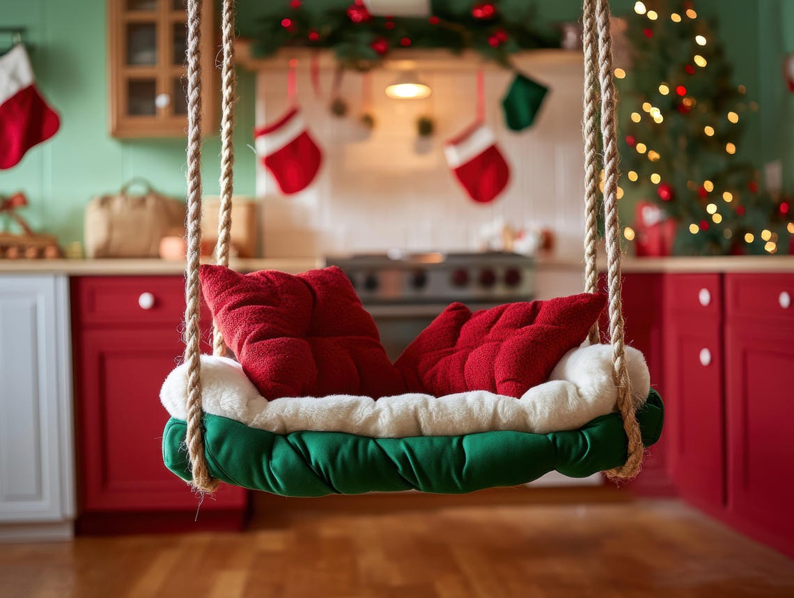 5 Beautiful Digital Christmas Swings for Newborn Photography, Children ...