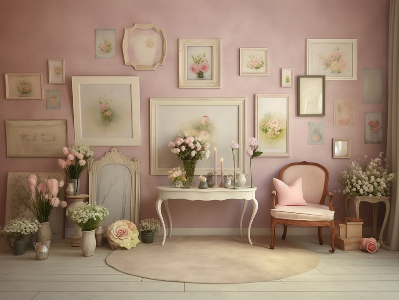 23 Romantic Rooms Backdrop, Mother's Day Backdrops, Maternity Backdrop ...