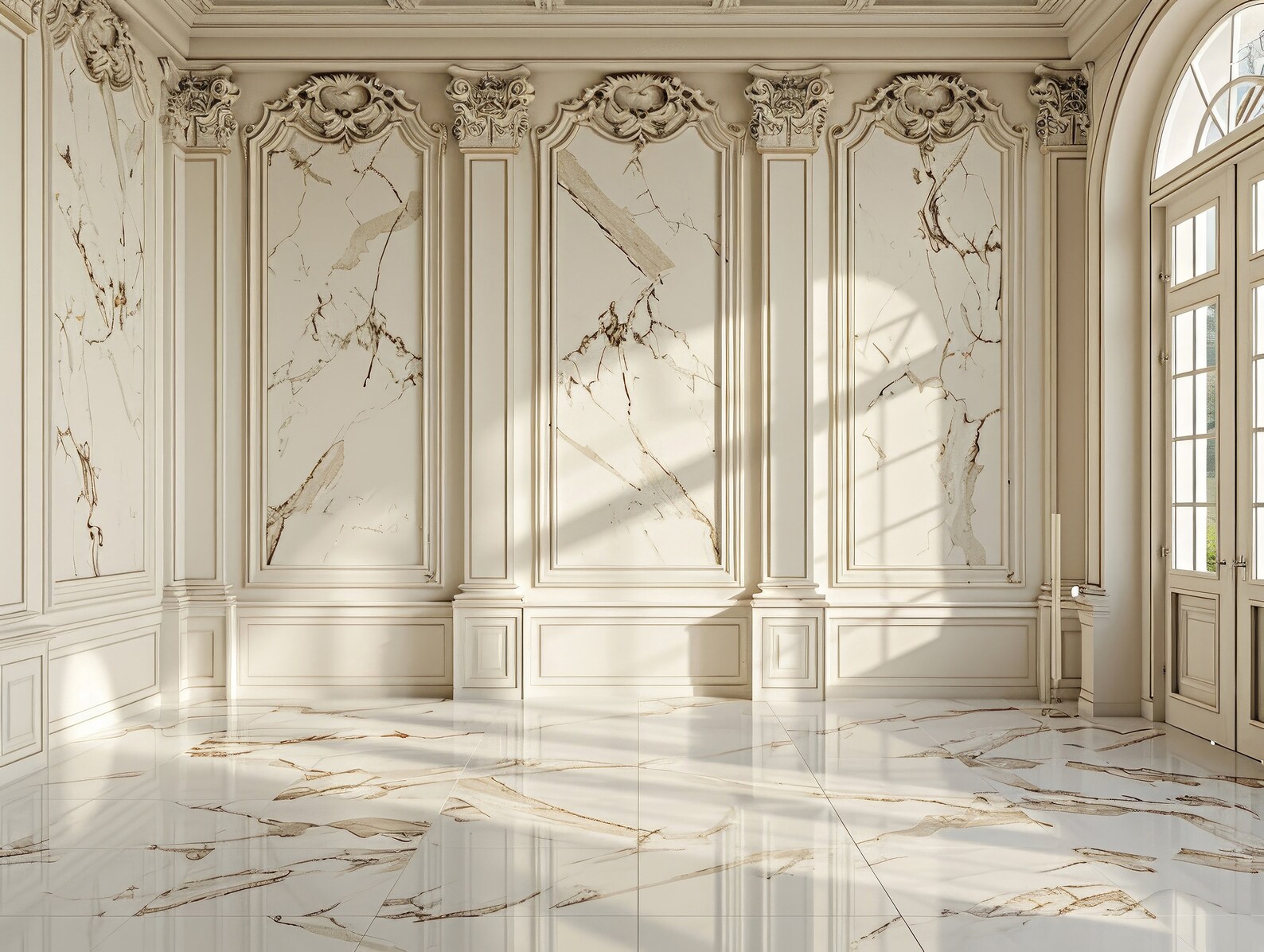 Set of Digital Wallpapers for Panel Walls, Marble Walls, Maternity ...