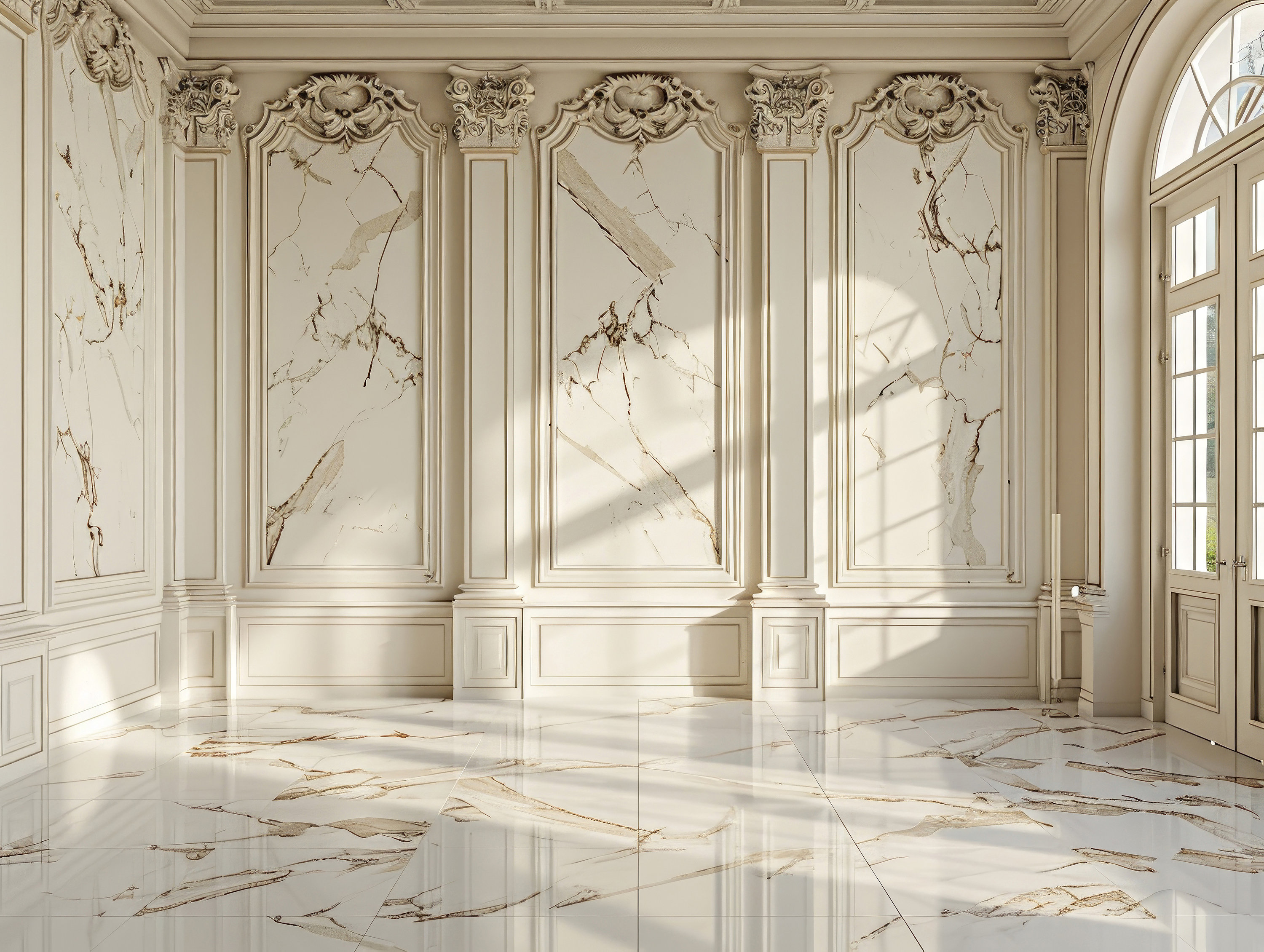 Set of Digital Wallpapers for Panel Walls, Marble Walls, Maternity ...