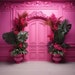 5 Pink Barbie Door Background for Photography, Digital Pink Wall ...