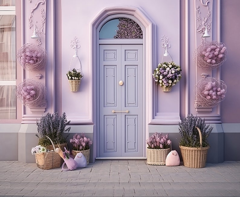 22 Easter Door Digital Backdrops, Easter Photo Props, Spring Photo ...