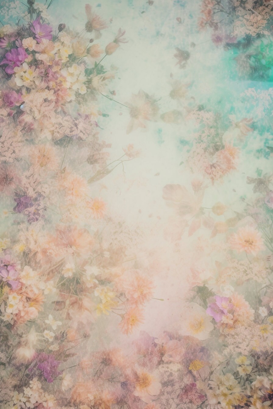 36 Floral Texture Overlays, Floral Maternity Background, Floral ...