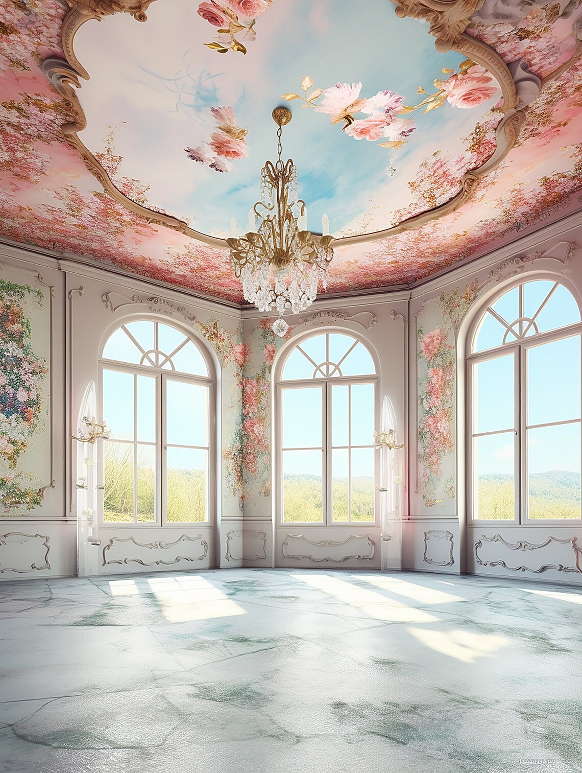 25 Luxurious Baroque Digital Room Backdrops Marble Room Backgrounds ...