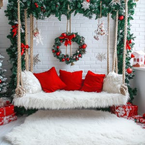 5 Beautiful Digital Christmas Swings for Newborn Photography, Children ...