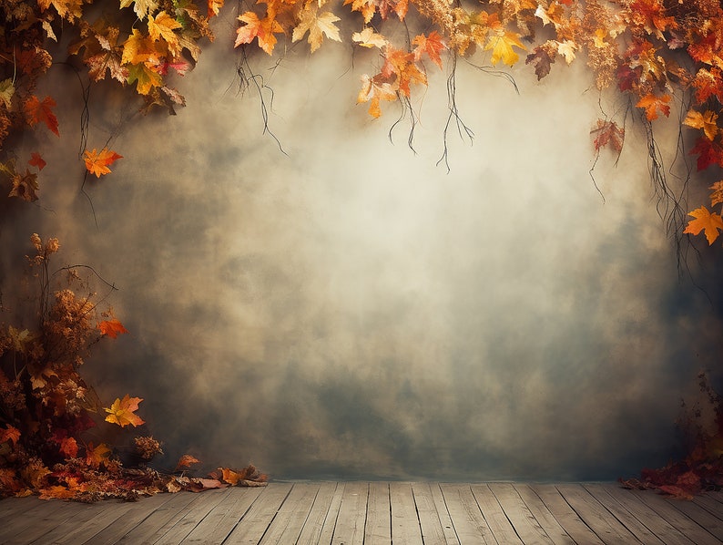 5 Fall Wall Backdrop, Fall Photo Backdrop, Autumn Wall Backdrop, Fall ...