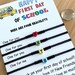 First Day of School Bracelets, Back to School Gift, Family Matching ...