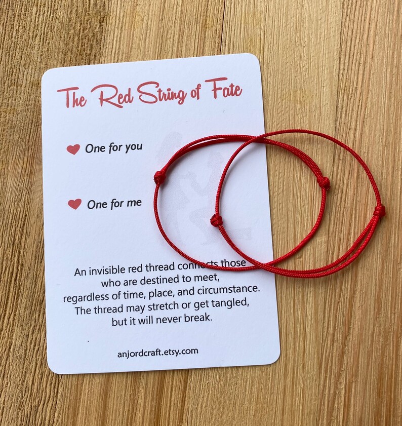 Red String of Fate Bracelets, Kabbalah Couple Bracelets, Good Luck ...