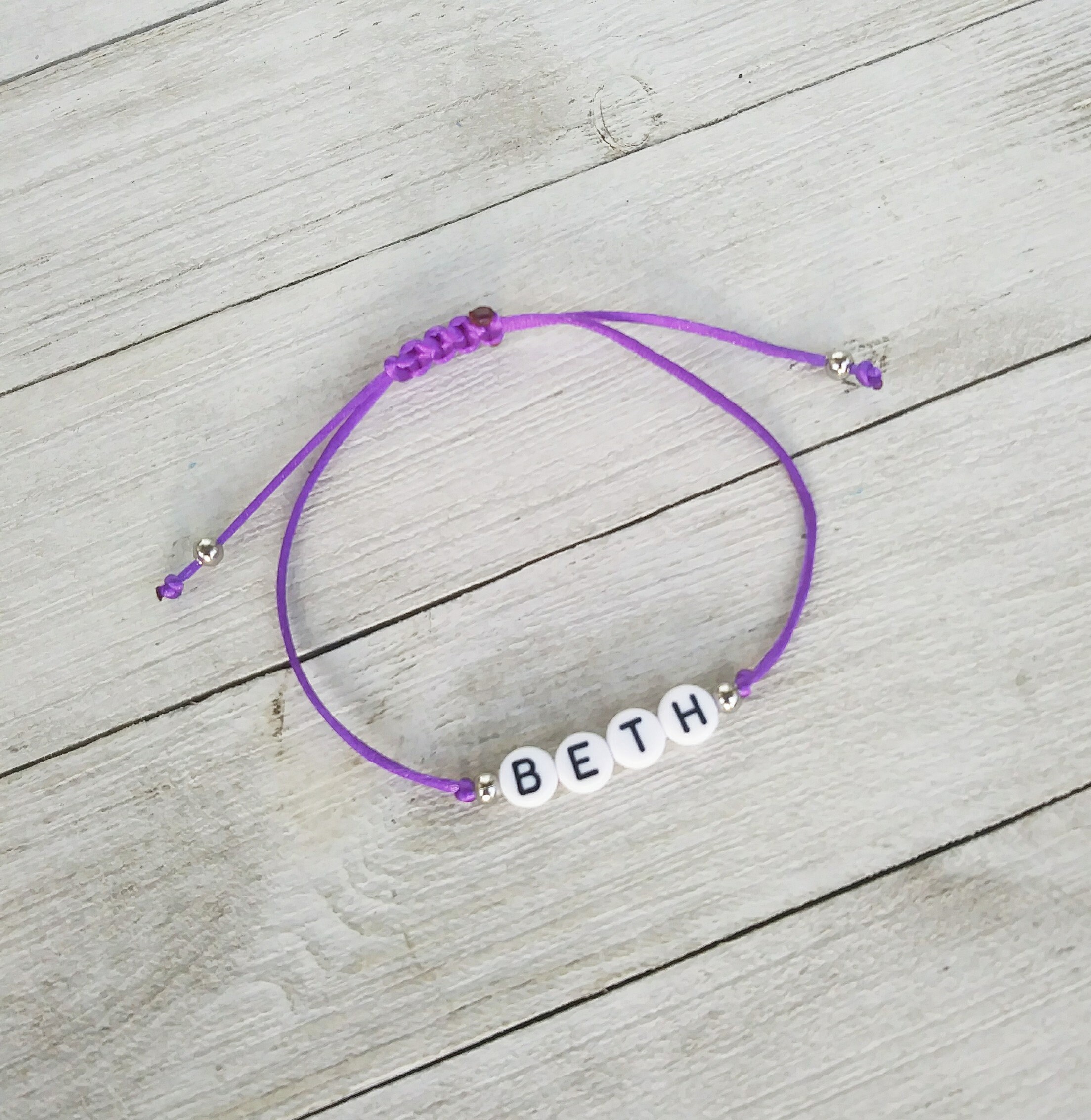 Name Bracelet, Personalized Bracelet, Custom Name Bracelet, Name Cord ...