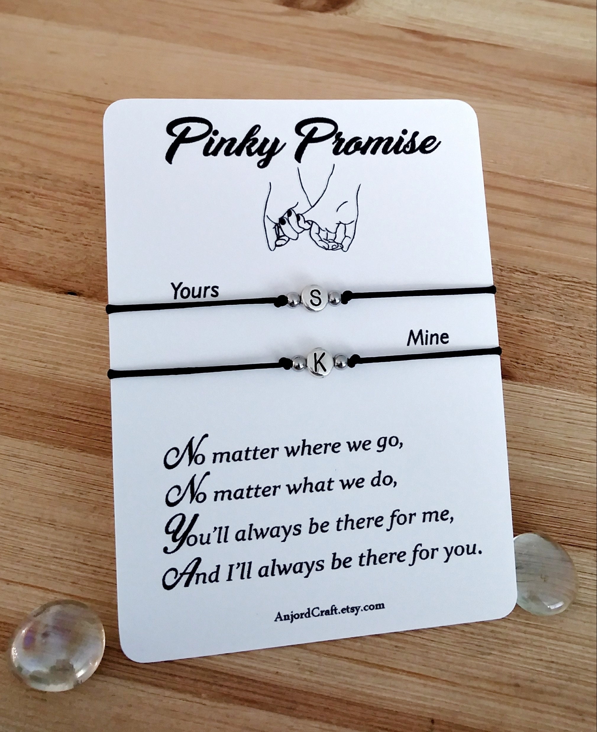 Couples Matching Bracelet Pinky Promise Bracelet Boyfriend - Etsy