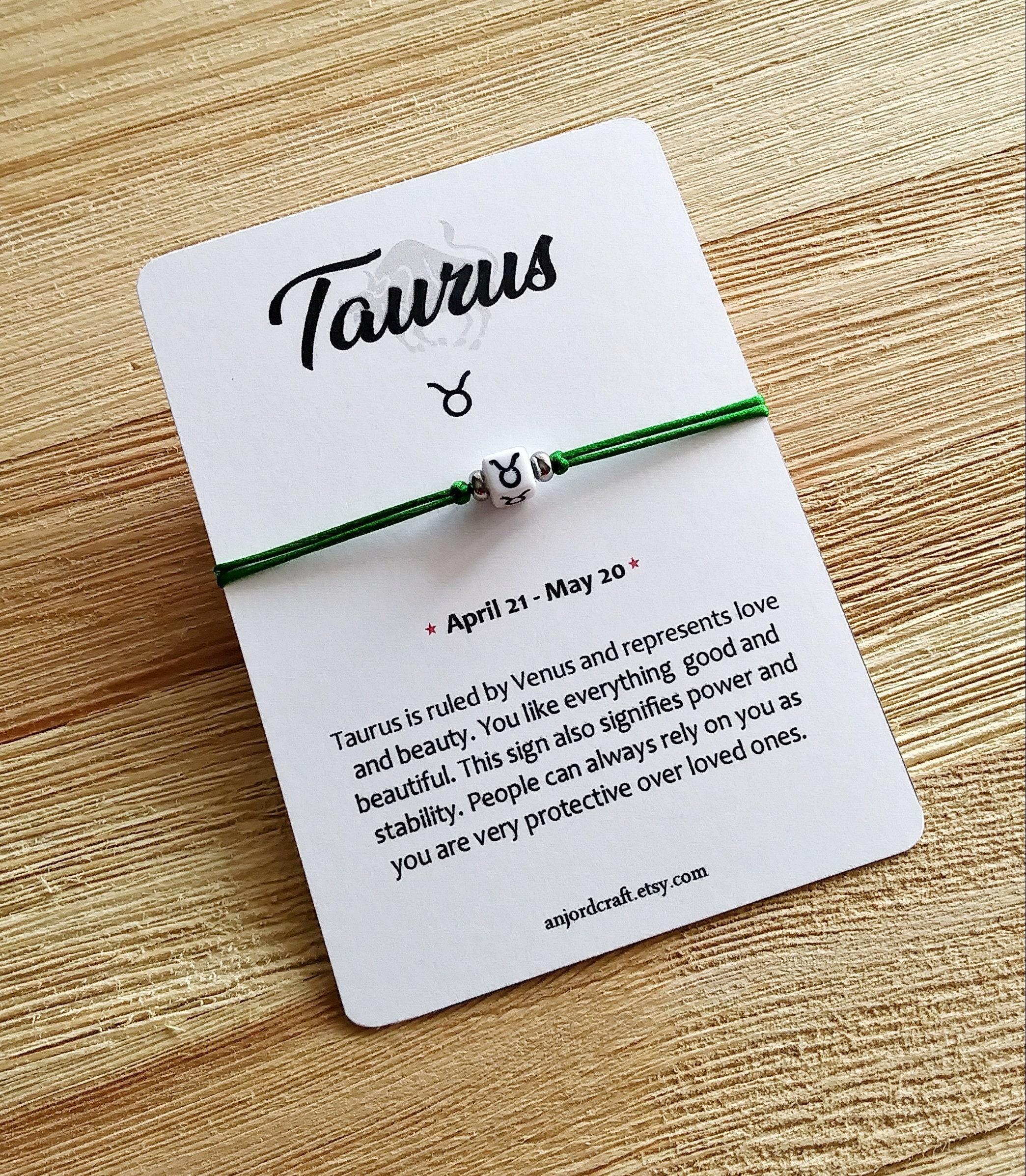 Taurus Zodiac Sign Bracelet Zodiac Bracelet Taurus Bracelet - Etsy