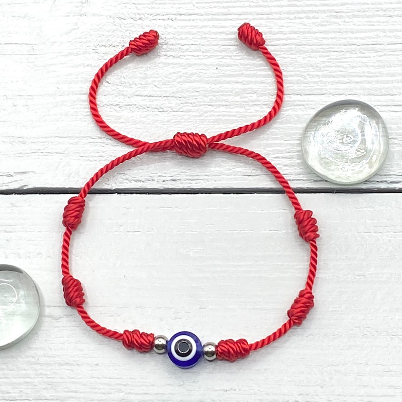 7 Knot Evil Eye Bracelet - Etsy