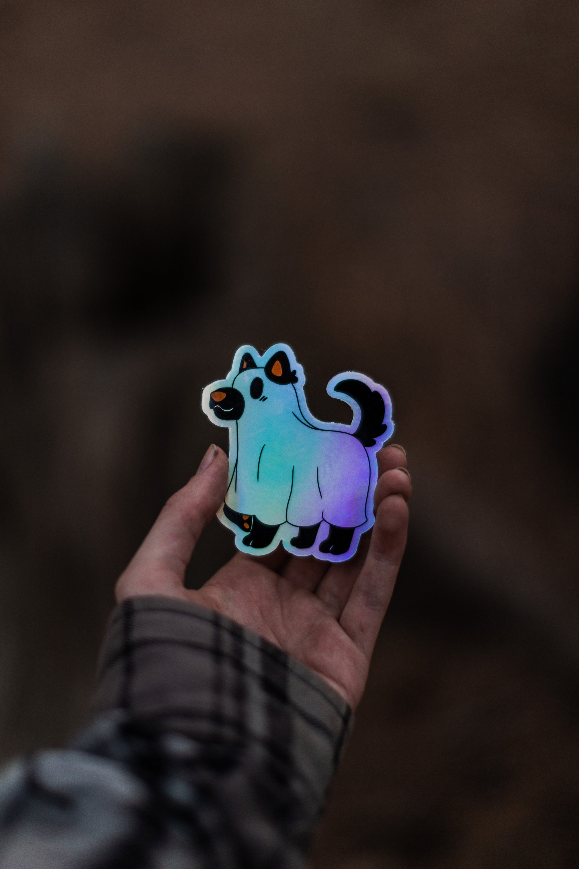 Ghost Pup Halloween Sticker Halloween Dog Dog Costume | Etsy