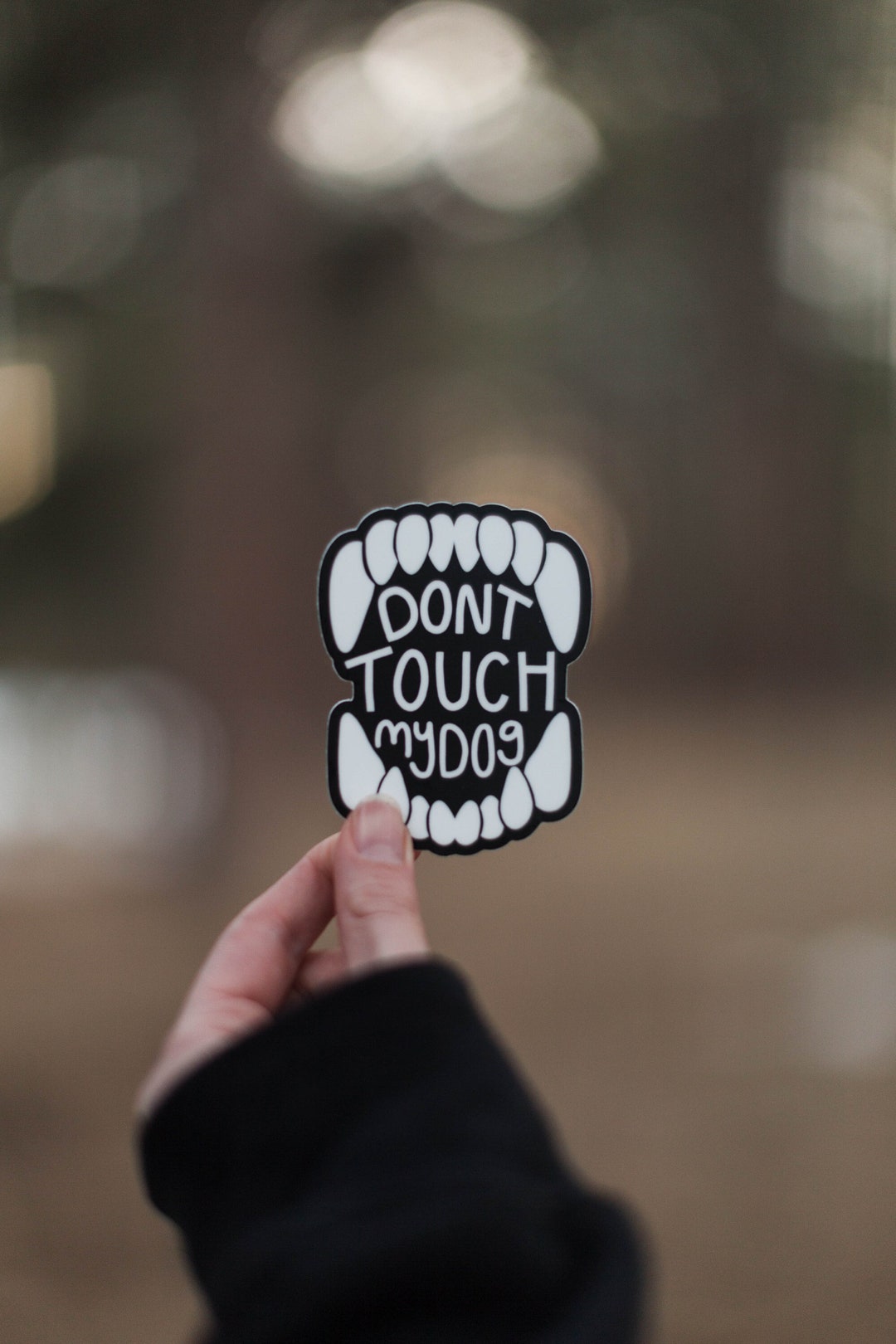 Don't Touch My Dog | Reactive Dog Sticker - Etsy