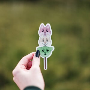 Dango Dog | Shiba Inu Sticker | Tri Colored - Etsy