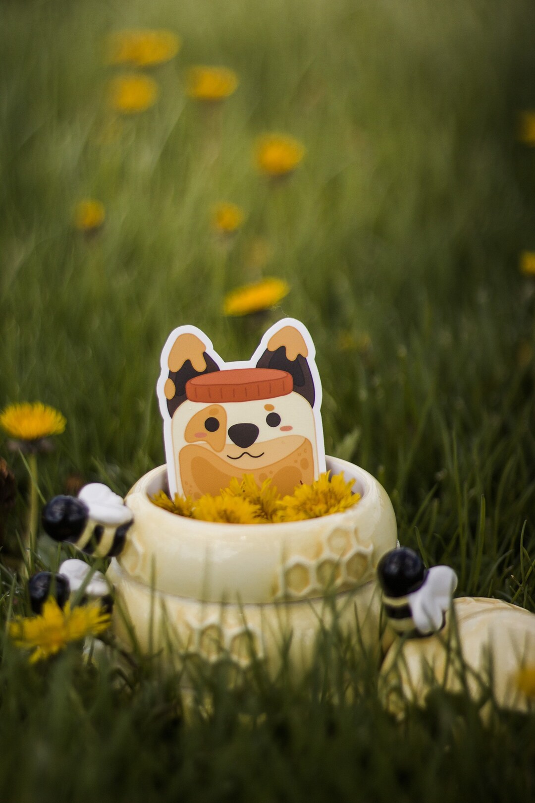 Honey Heeler Honey Pot Honey Dog Sticker - Etsy