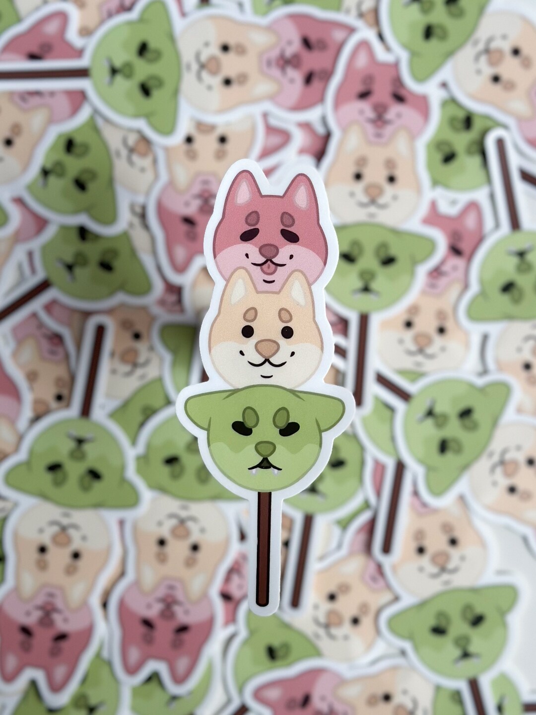 Dango Dog | Shiba Inu Sticker | Tri Colored - Etsy