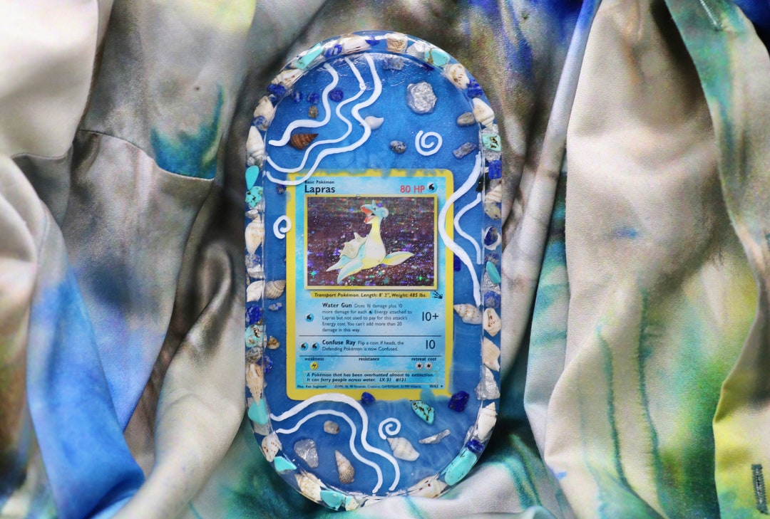 Pokemon Resin Trinket Tray Cute Geeky Lapras Rolling Tray Sea-themed ...