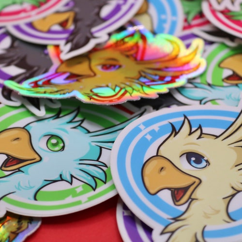 Chocobo Vinyl Sticker Final Fantasy Stickers Laptop - Etsy