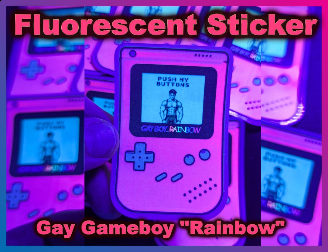 Gay Gamer Sticker - Retro Gaming Sticker - Gay Gameboy Sticker - Gay ...