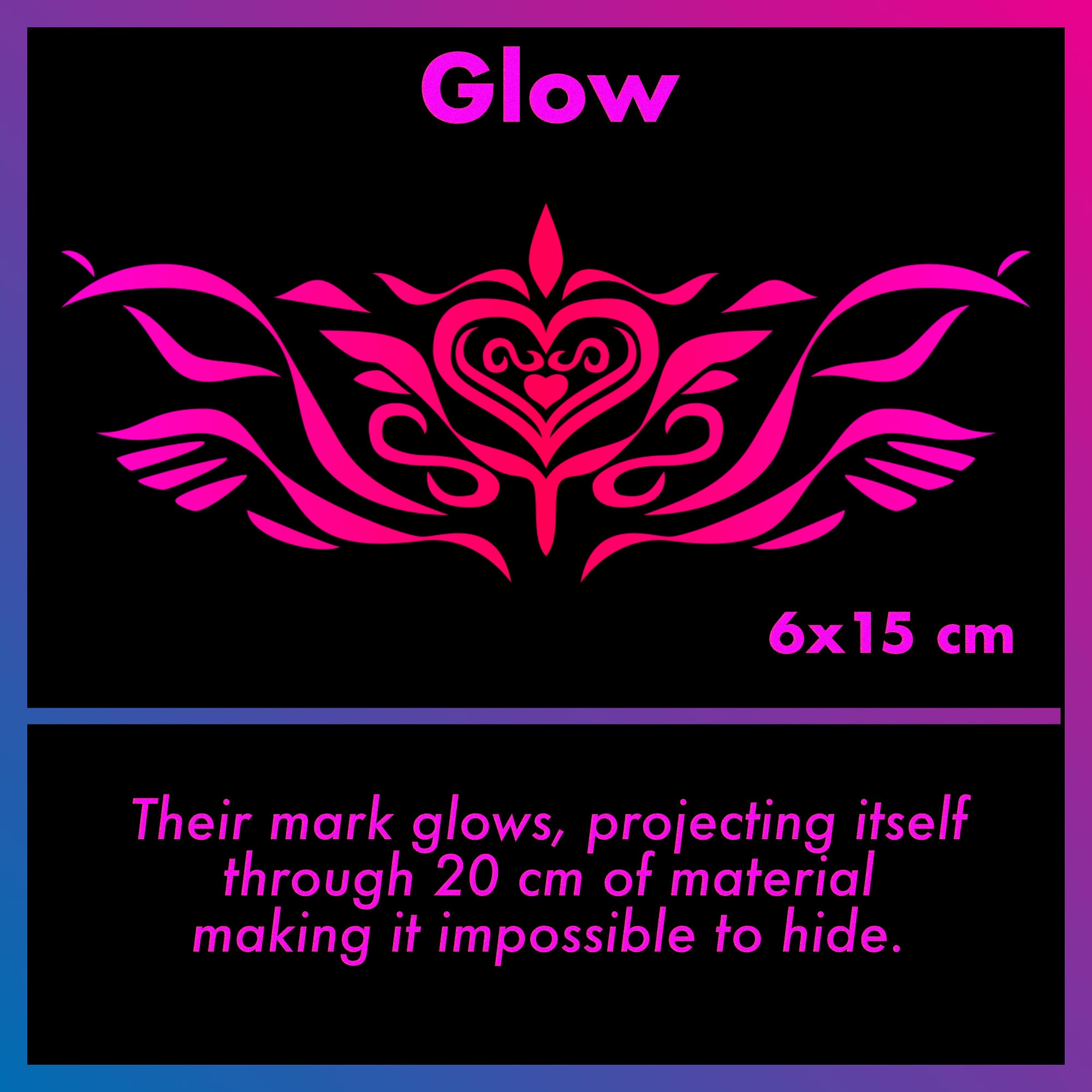 Succubus Womb Tattoos - UV Blacklight Reactive Glow in the Dark Tattoos ...