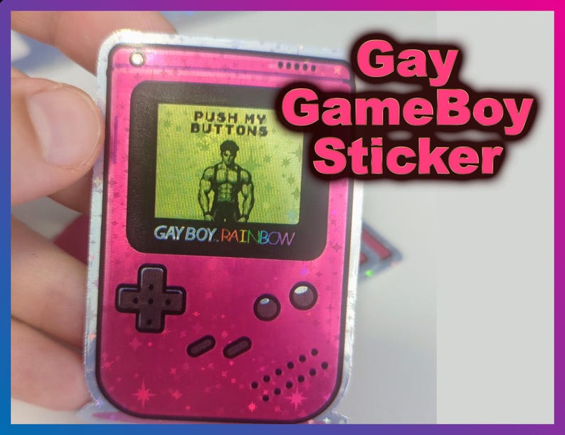 Gay Gamer Sticker - Retro Gaming Sticker - Gay Sticker - Retro Gaming ...