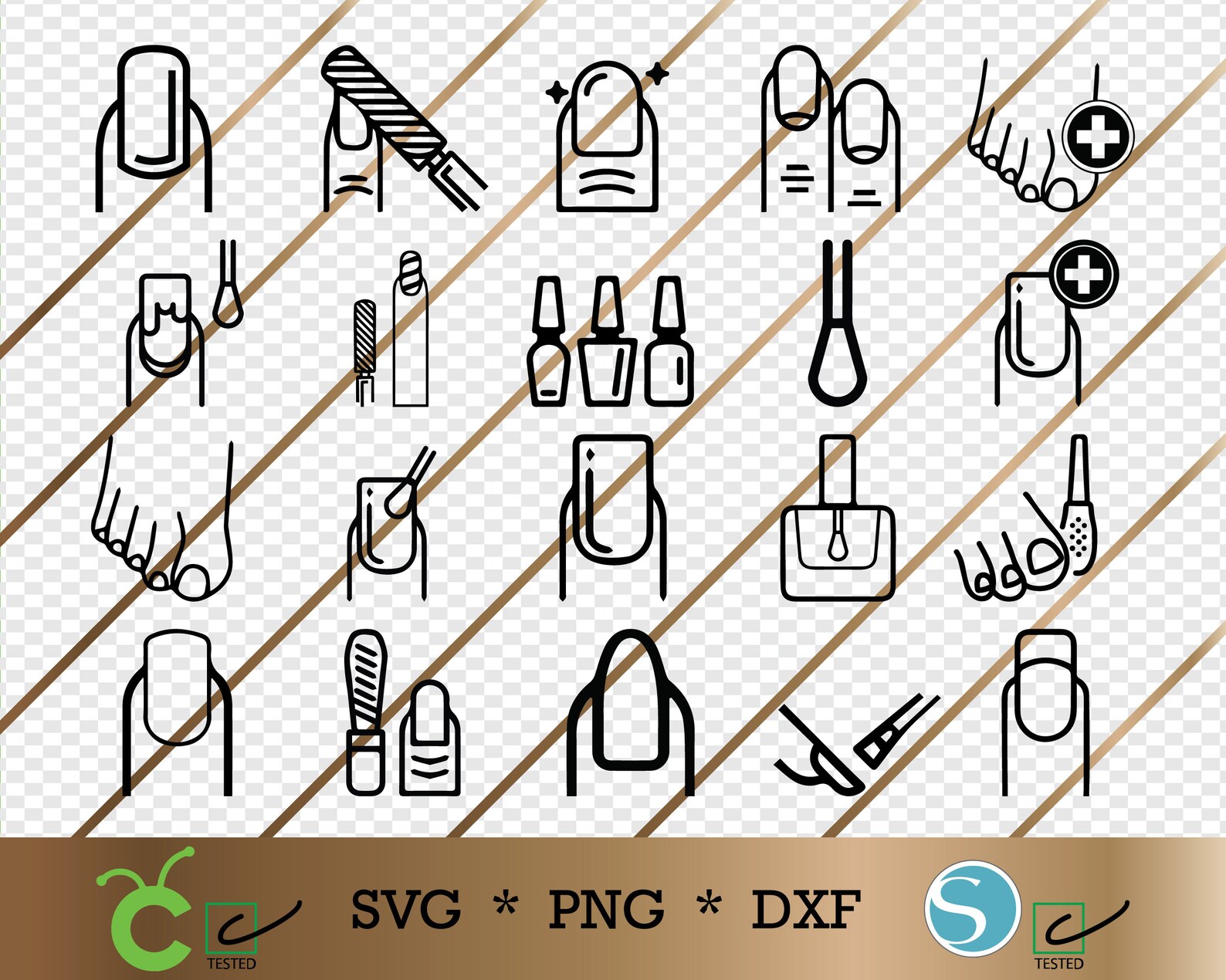 Nails SVG Digital Download Manicure Svg Pedicure Svg - Etsy