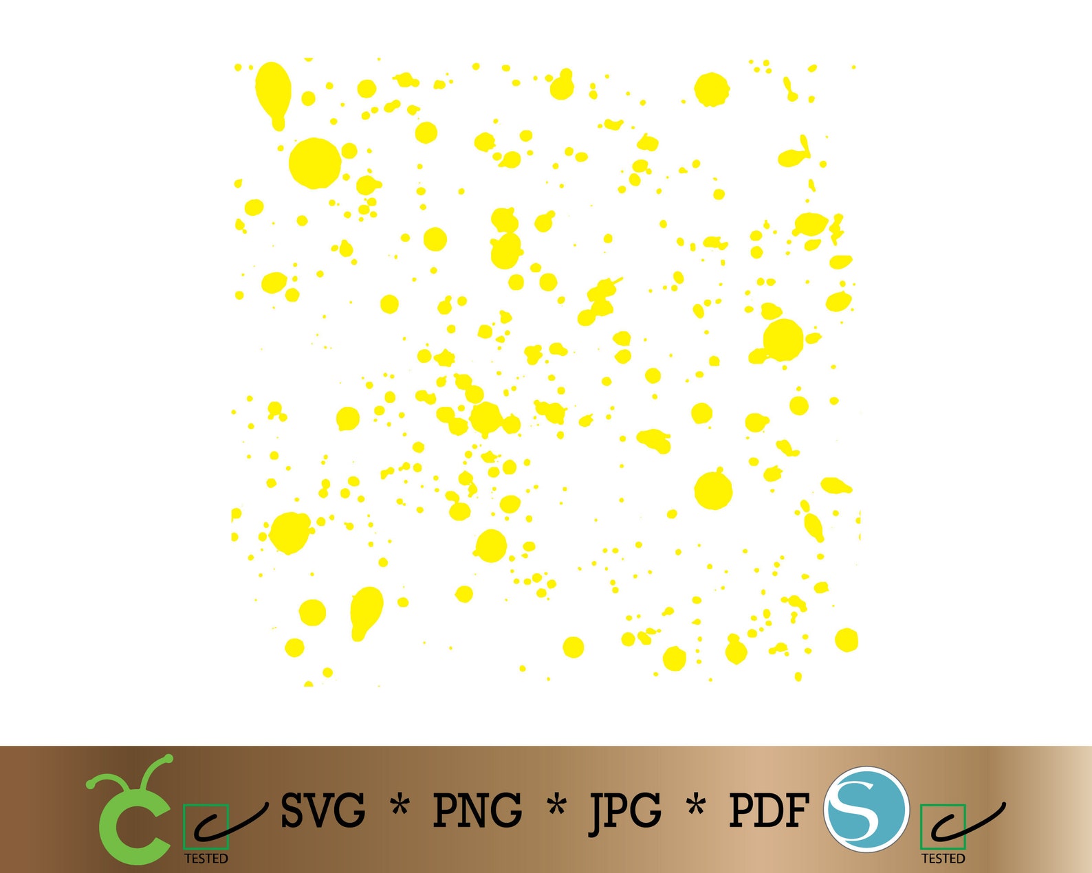 Cmyk Vector Splatter SVG Digital Download Color Background | Etsy