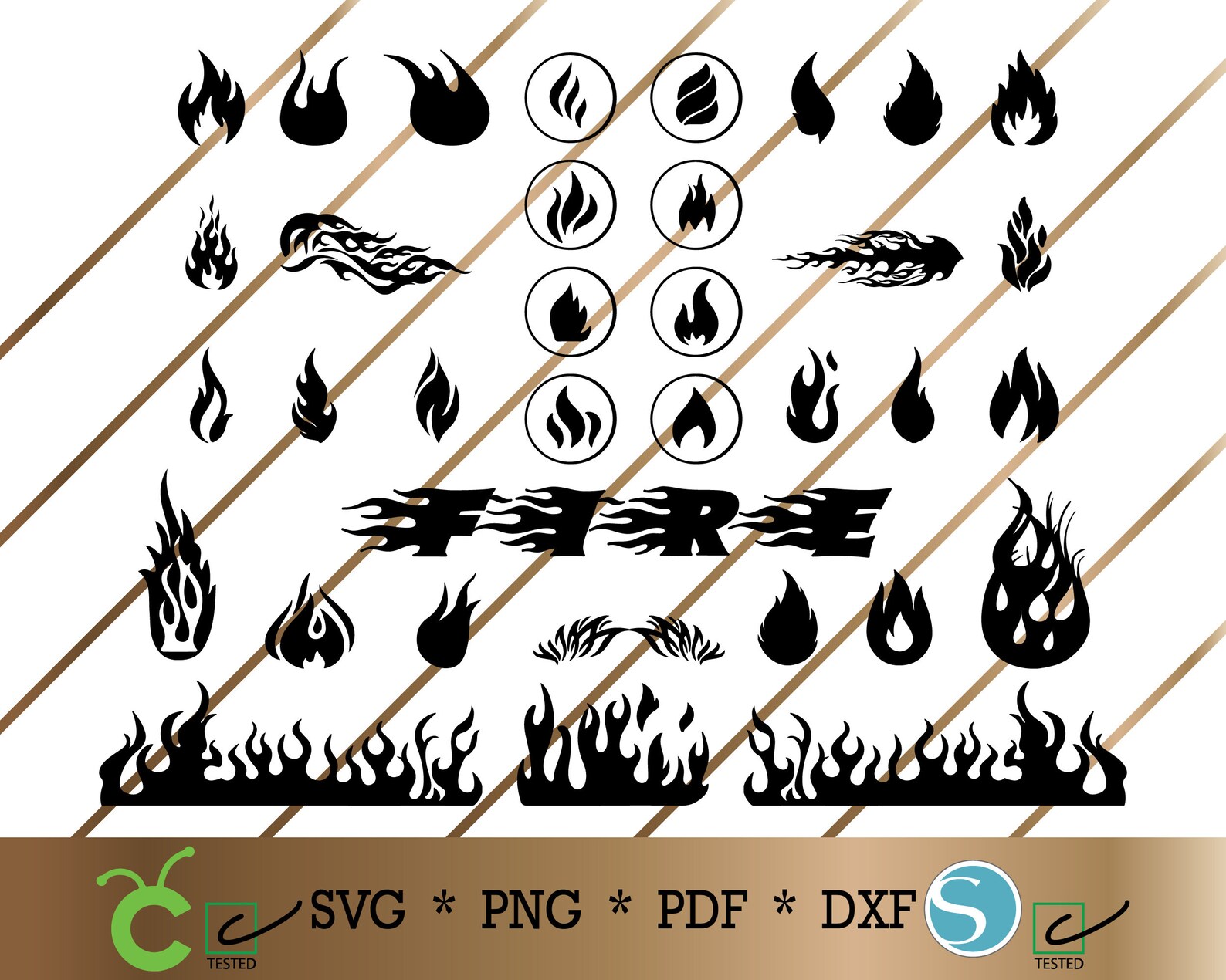 Fire SVG Digital Download Flame Svg Fire Clipart Fire | Etsy