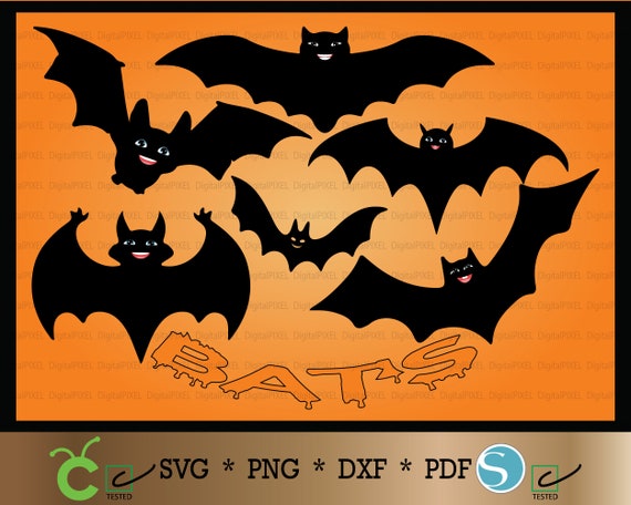 Bats Svg Digital Download Halloween SVG Bats Cricut Bats | Etsy India