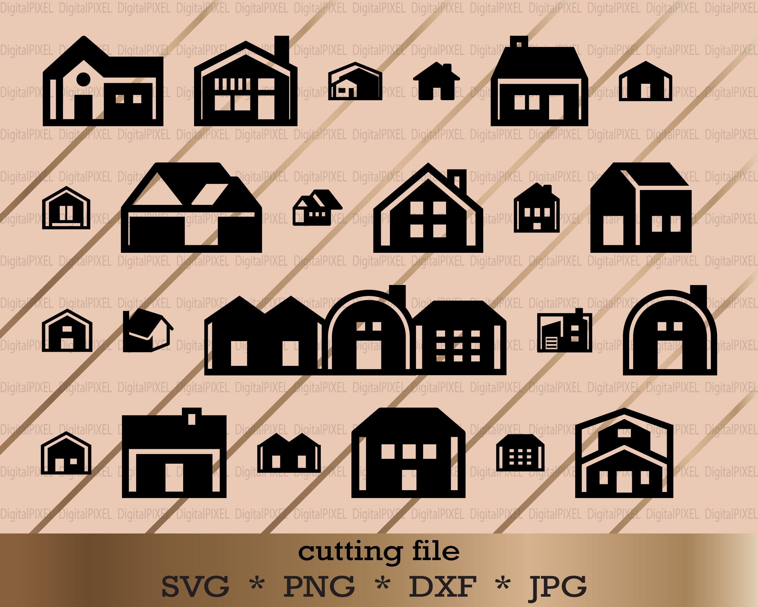 HOUSE SVG digital download home svg house clipart houses | Etsy