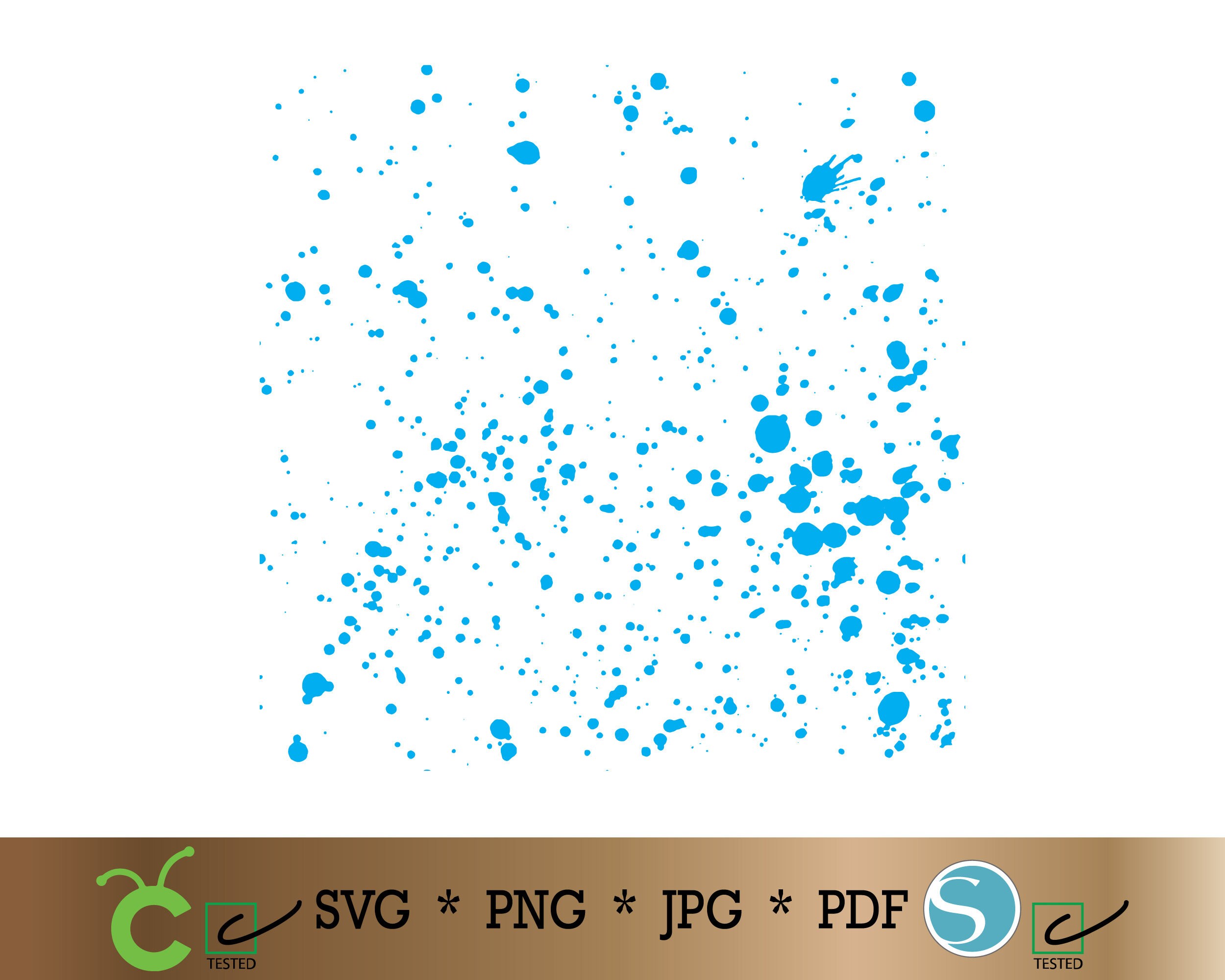 Cmyk Vector Splatter SVG Digital Download Color Background - Etsy