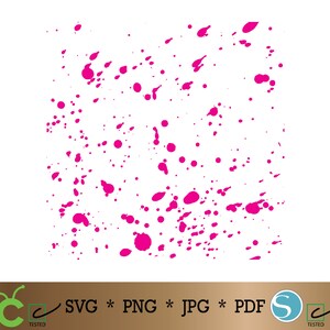 Cmyk Vector Splatter SVG Digital Download, Color Background, Abstract ...