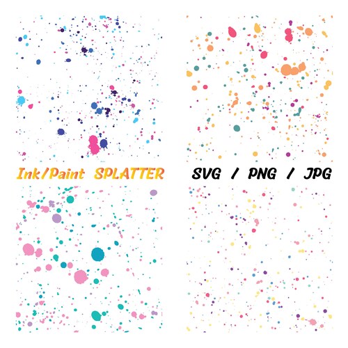 SPLATTER SVG Digital Download Paint Splatter Svg Splatter - Etsy