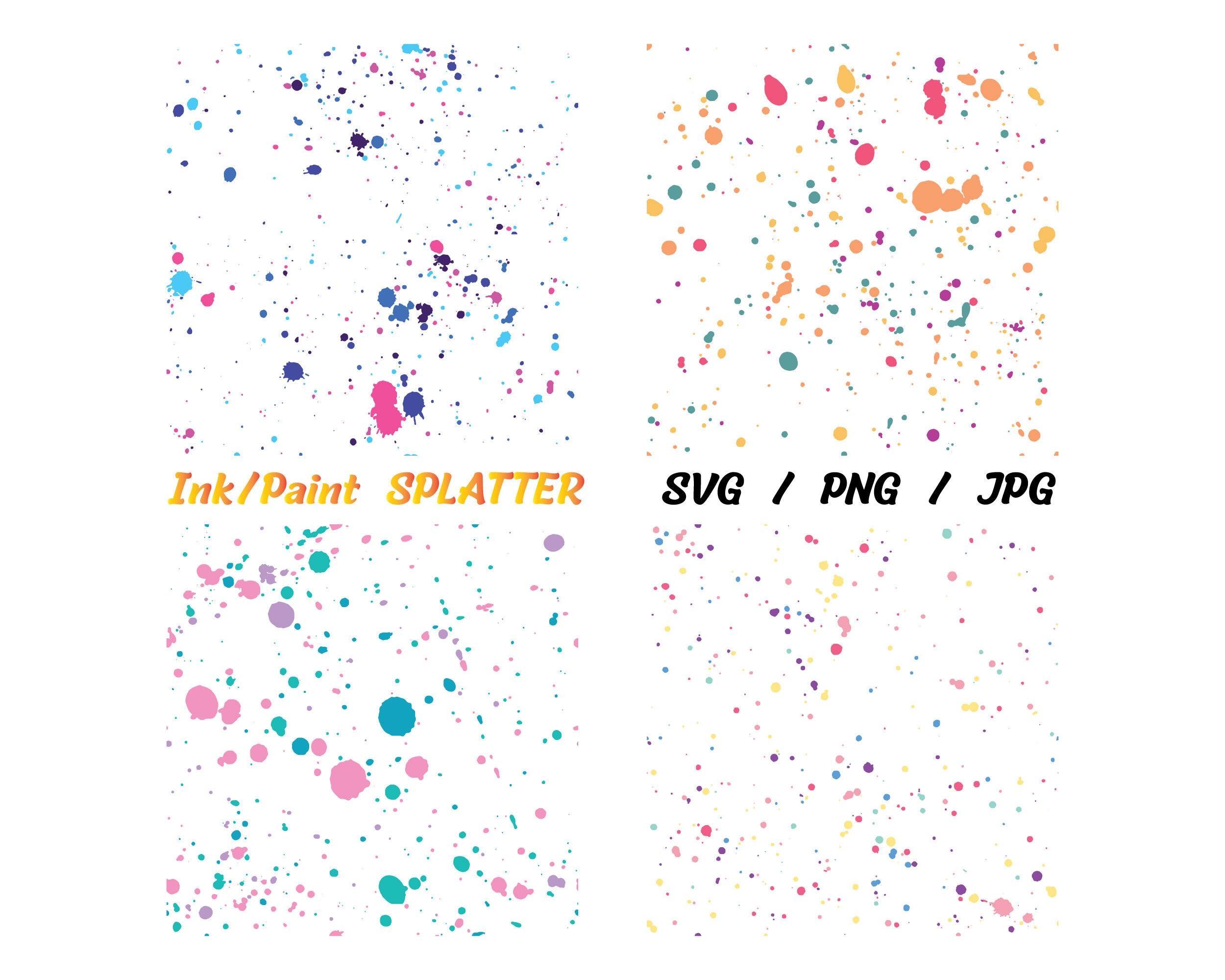 SPLATTER SVG Digital Download Paint Splatter Svg Splatter - Etsy