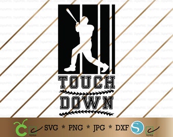 Baseball Touchdown Svg - Etsy