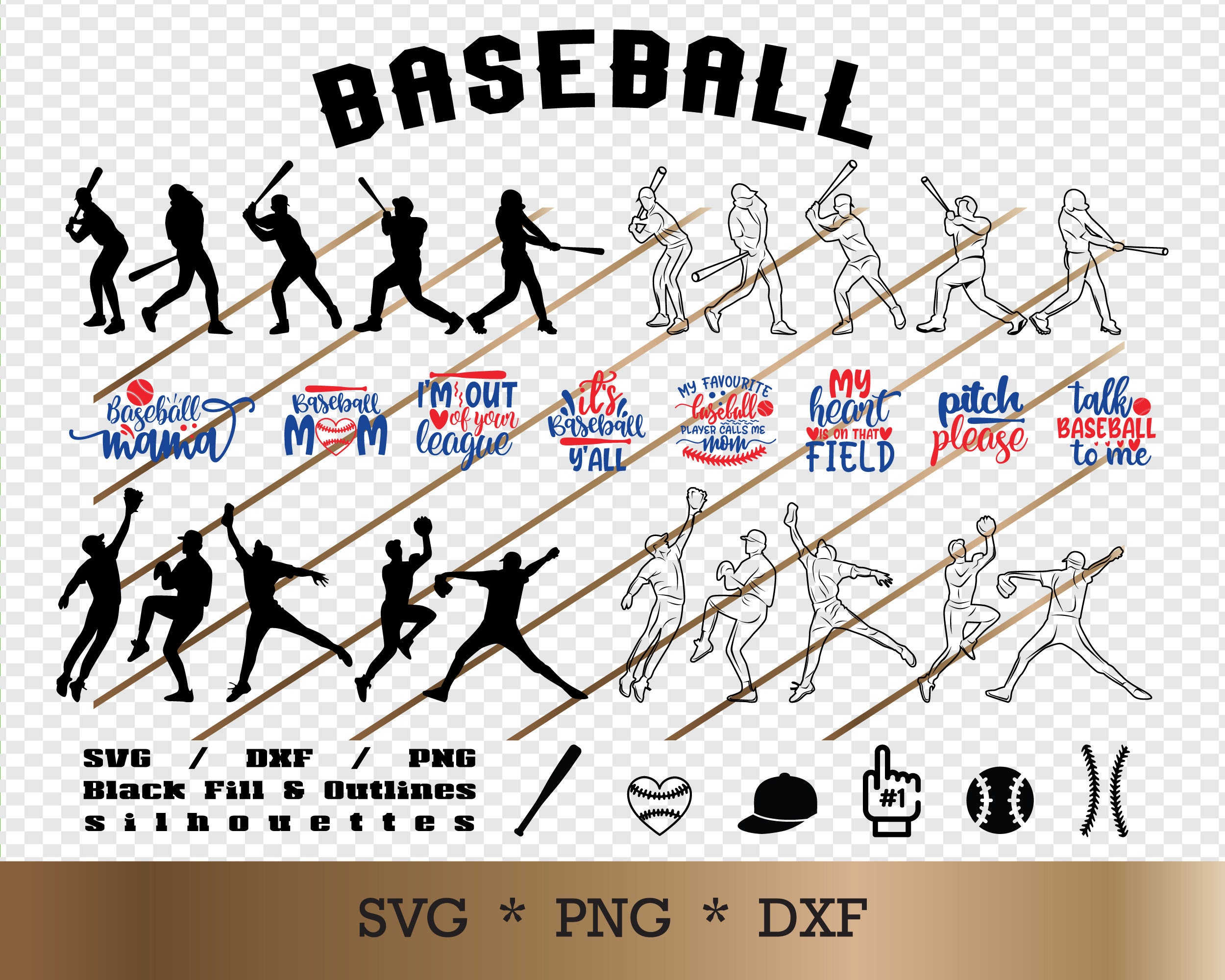 Baseball SVG digital download Baseball DXF Baseball cricut | Etsy