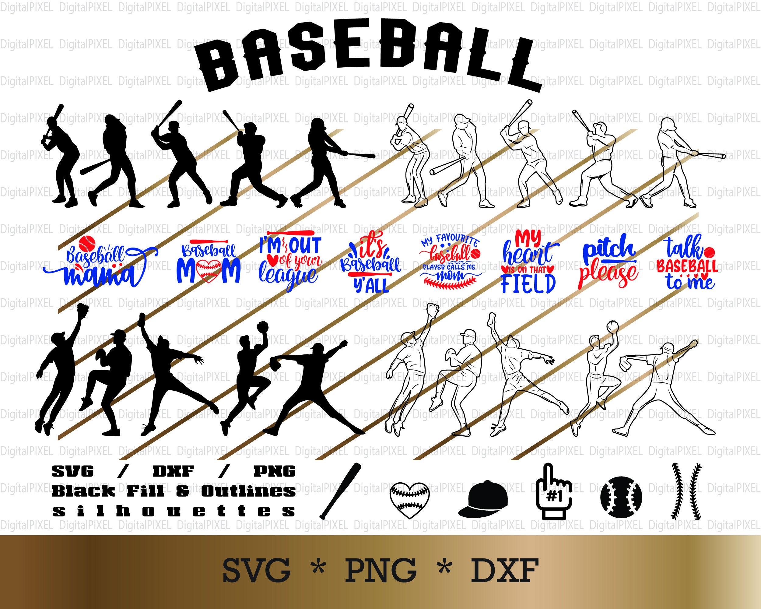 Baseball SVG digital download Baseball DXF Baseball cricut | Etsy